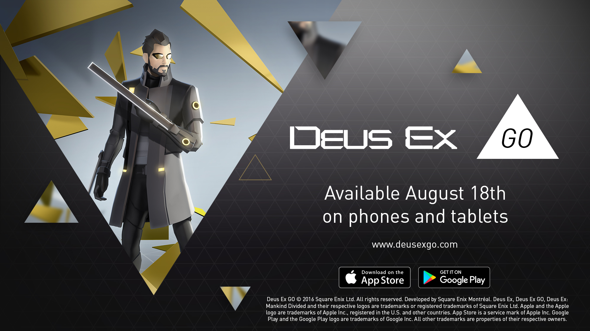Deus Ex Go sortira le 18 août sur iOs et Android
