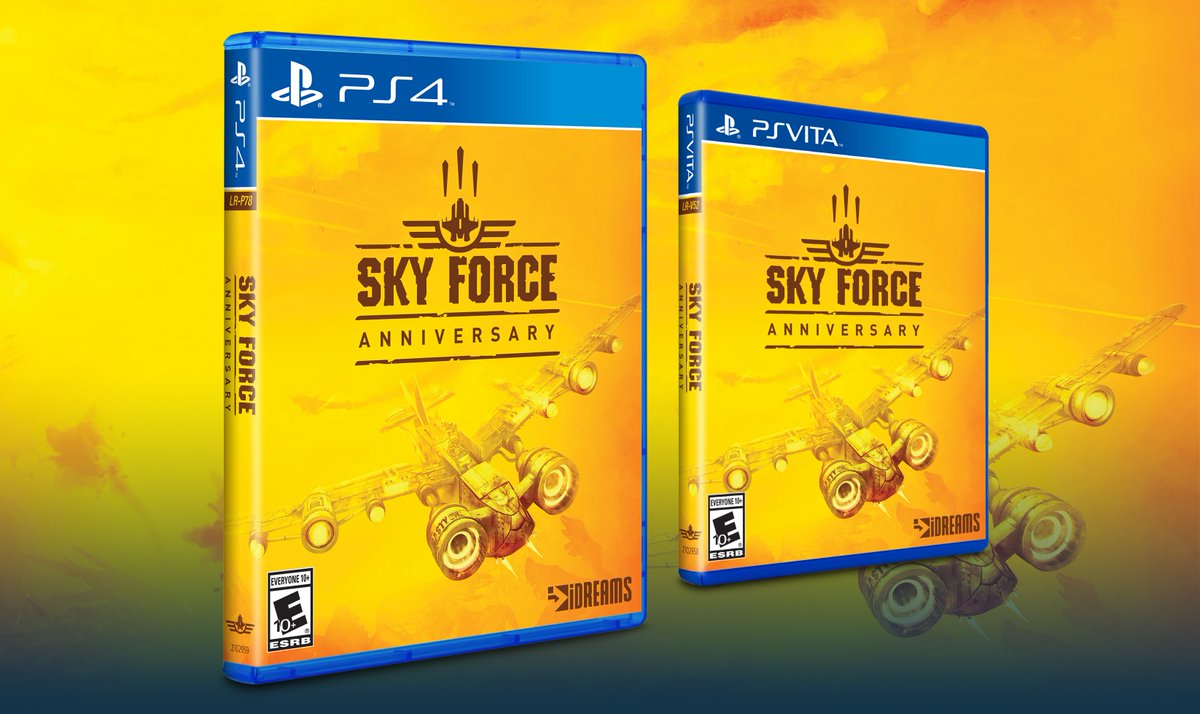 Sky Force Anniversary aura droit à une version physique