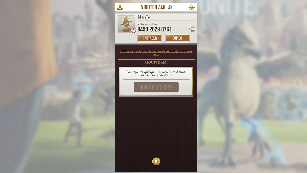 Trouver son Code Ami Harry Potter : Wizards Unite | Astuce