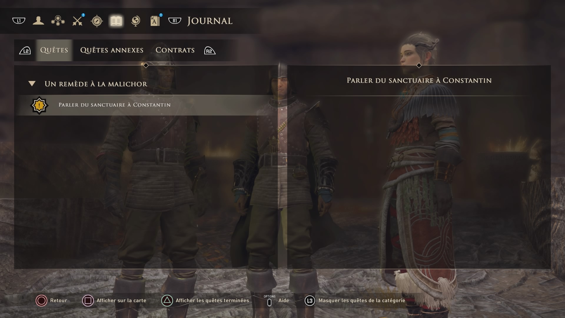 Parler du sanctuaire à Constantin - Greedfall | Soluce