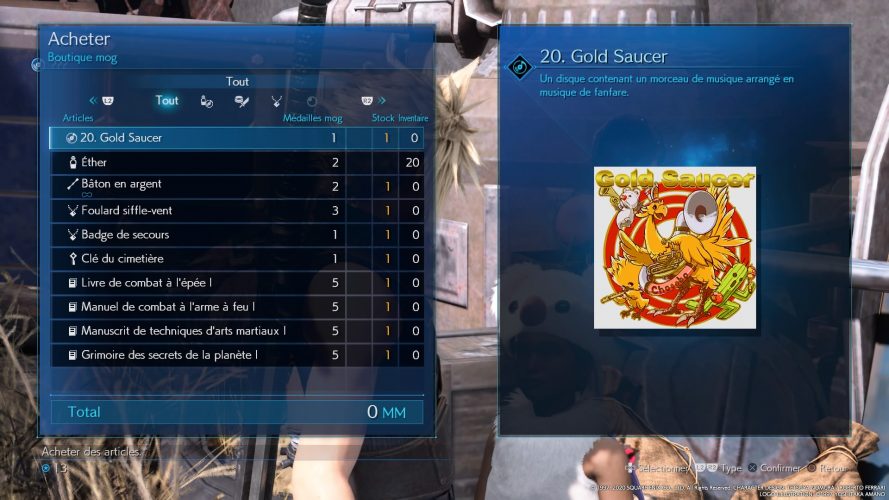 La boutique Mog | Guide Final Fantasy VII Remake