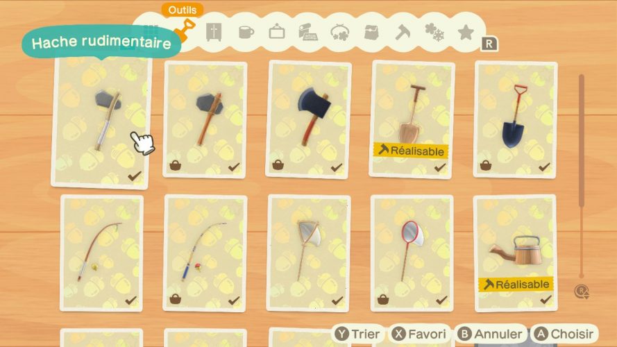 Objets, outils et artisanat, le guide complet | Animal Crossing New ...