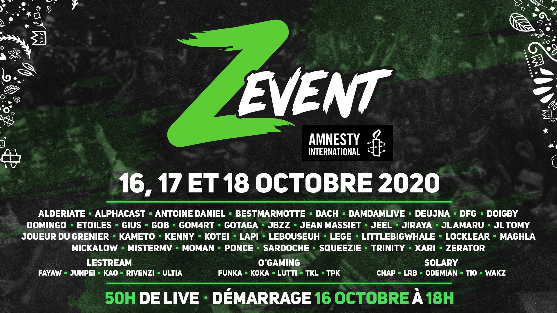 Le Z Event aura lieu du 16 au 18 octobre prochain