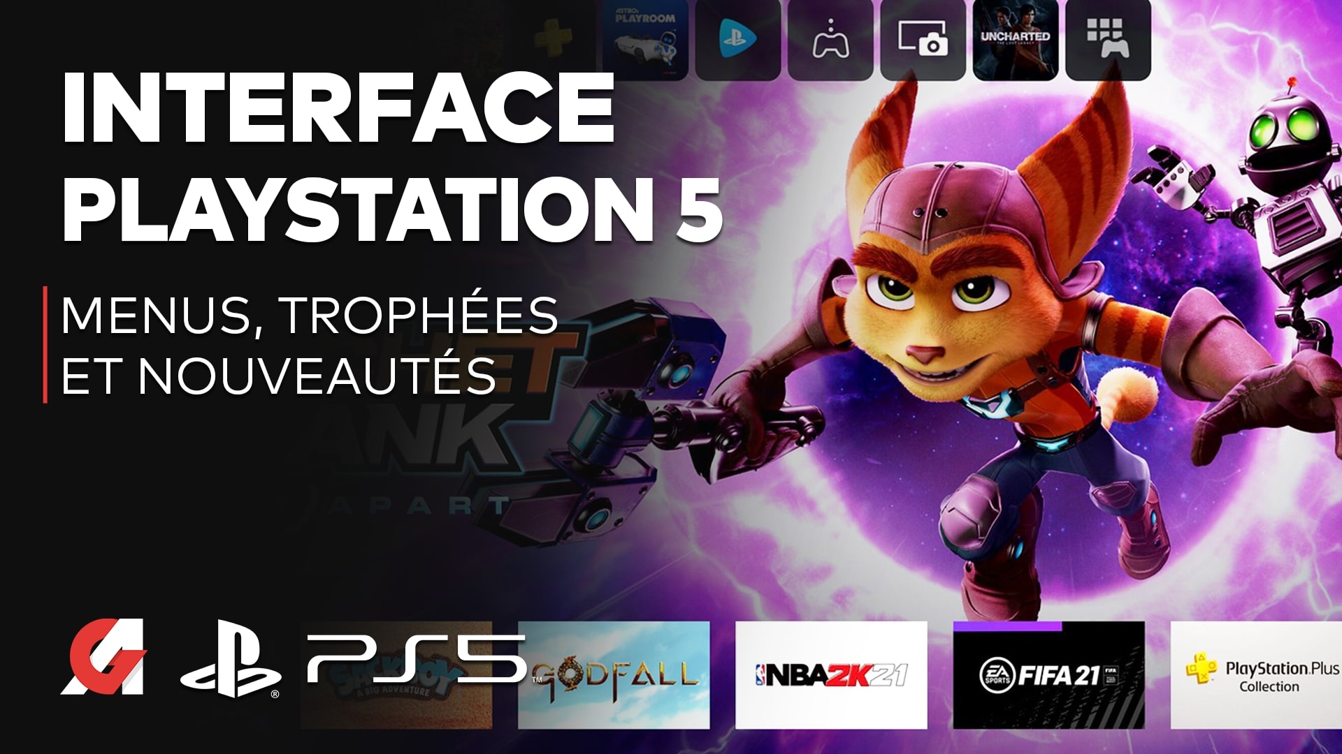Interface PS5 : Tout ce qu'il faut savoir sur les nouveautés en vidéo