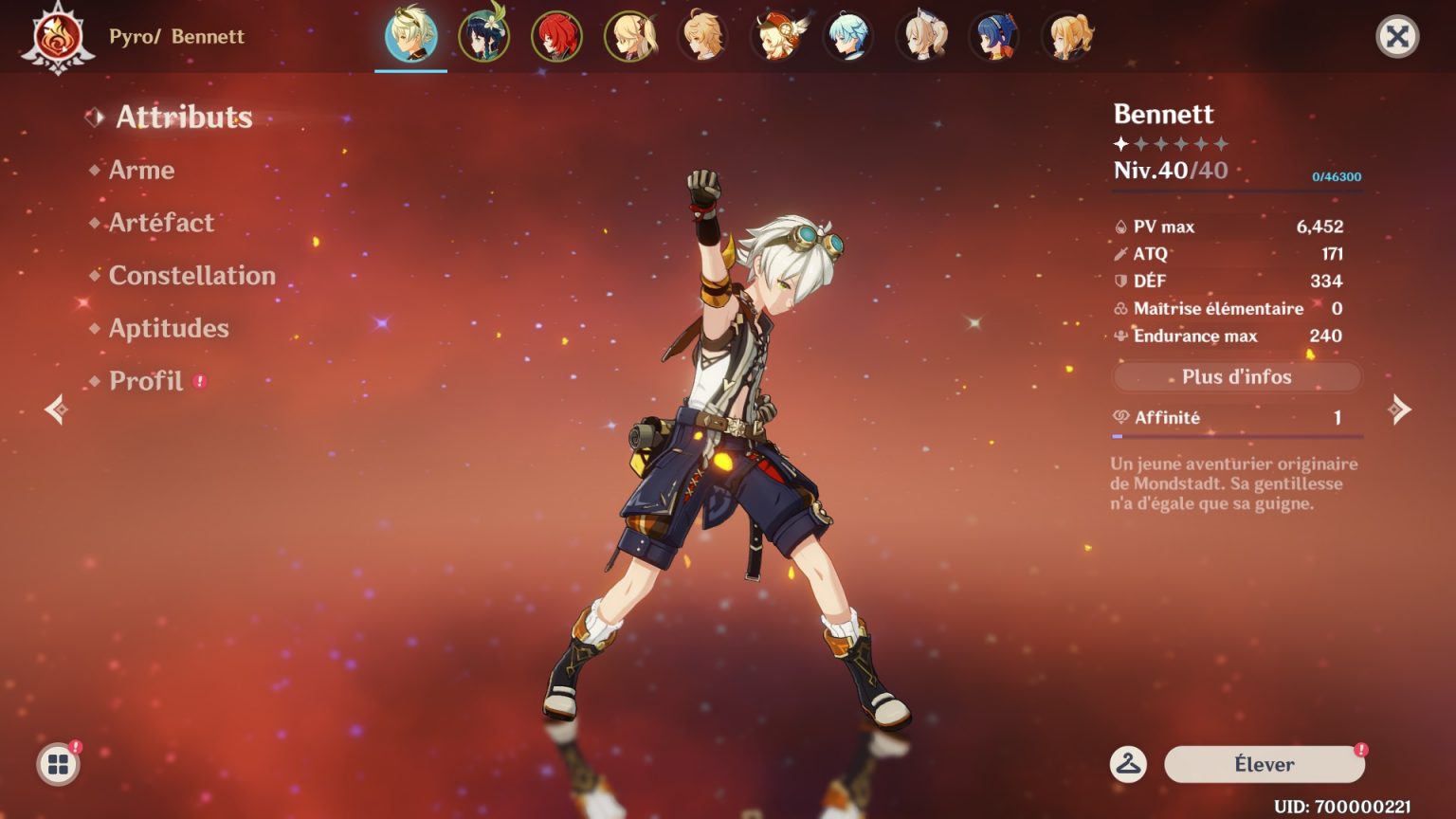 Bennett : Set, build, capacités, stats | Guide Genshin Impact