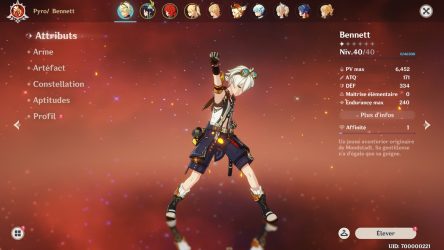 Bennett : Set, build, capacités, stats | Guide Genshin Impact