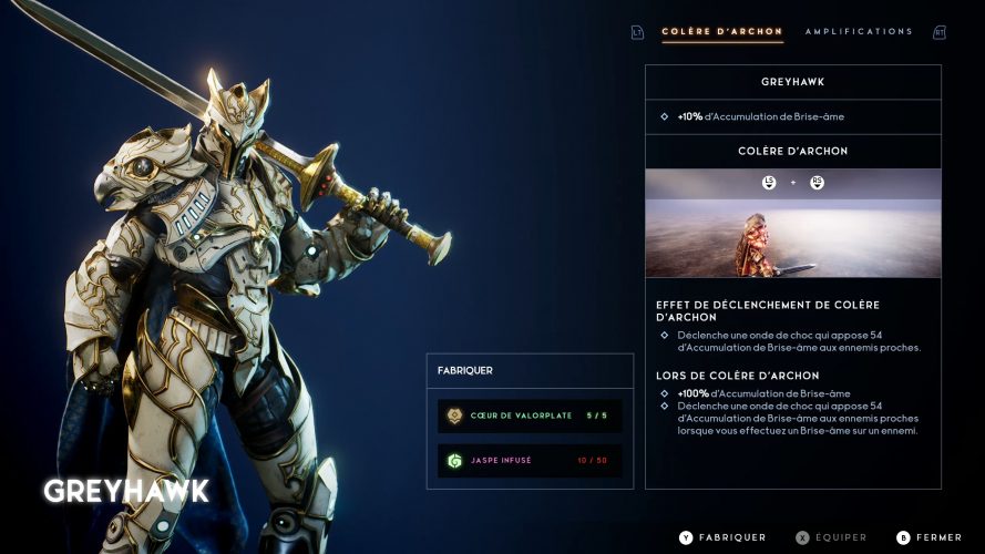 Liste des Valorplates et de leurs capacités | Guide Godfall