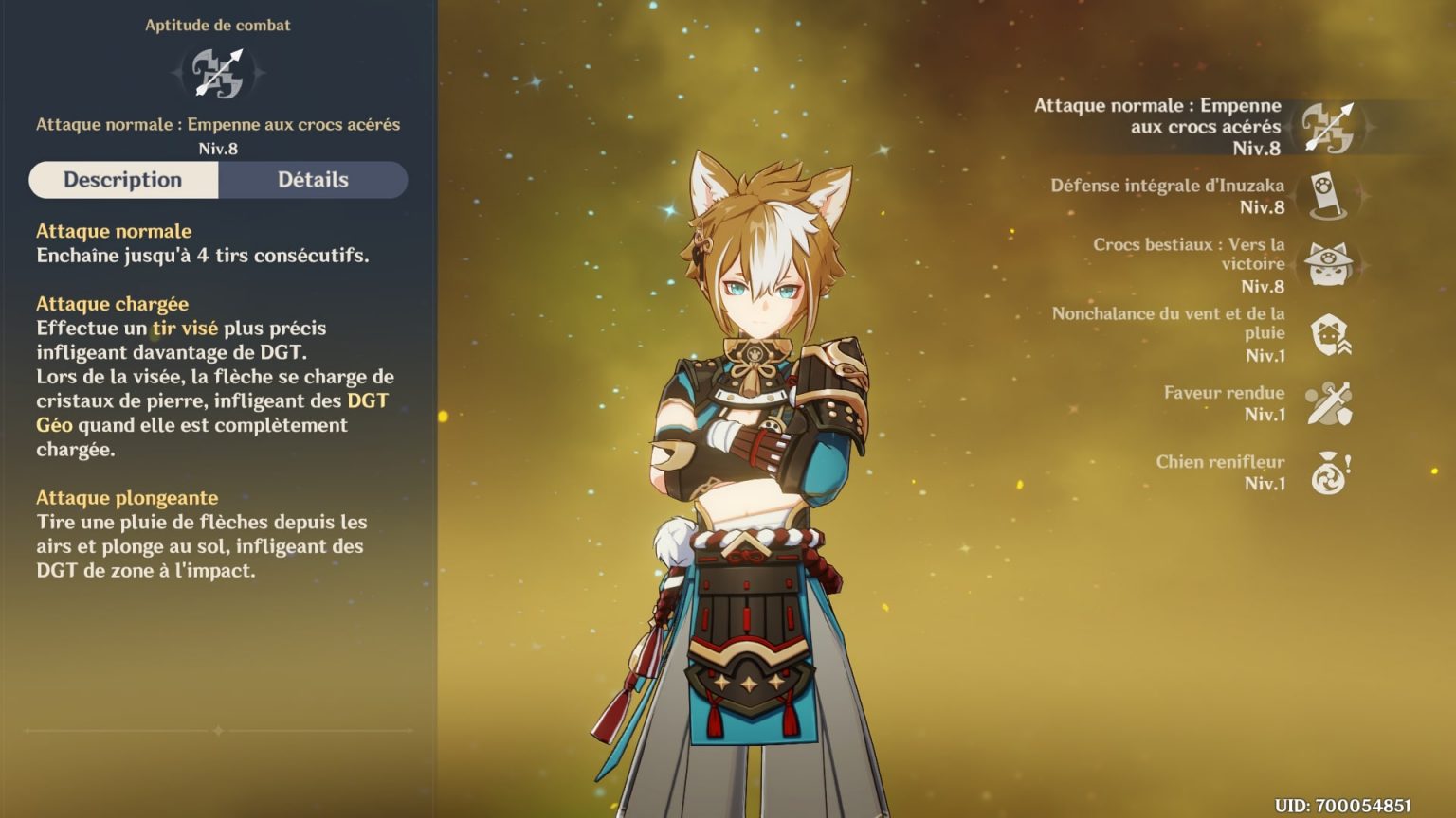 Gorou : Set, build, capacités, stats | Guide Genshin Impact