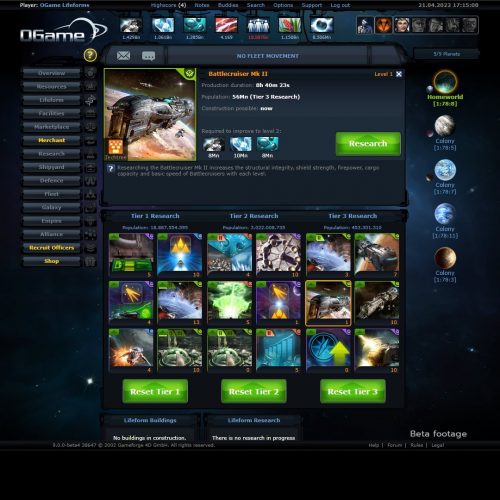 OGame sort une énorme extension avec "Formes de vie" à l'occasion de ...