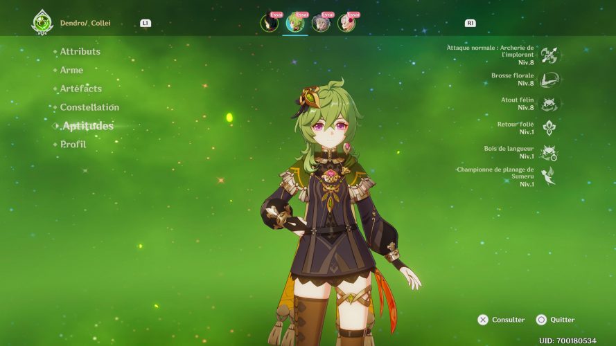 Collei : Set, build, capacités, stats | Guide Genshin Impact