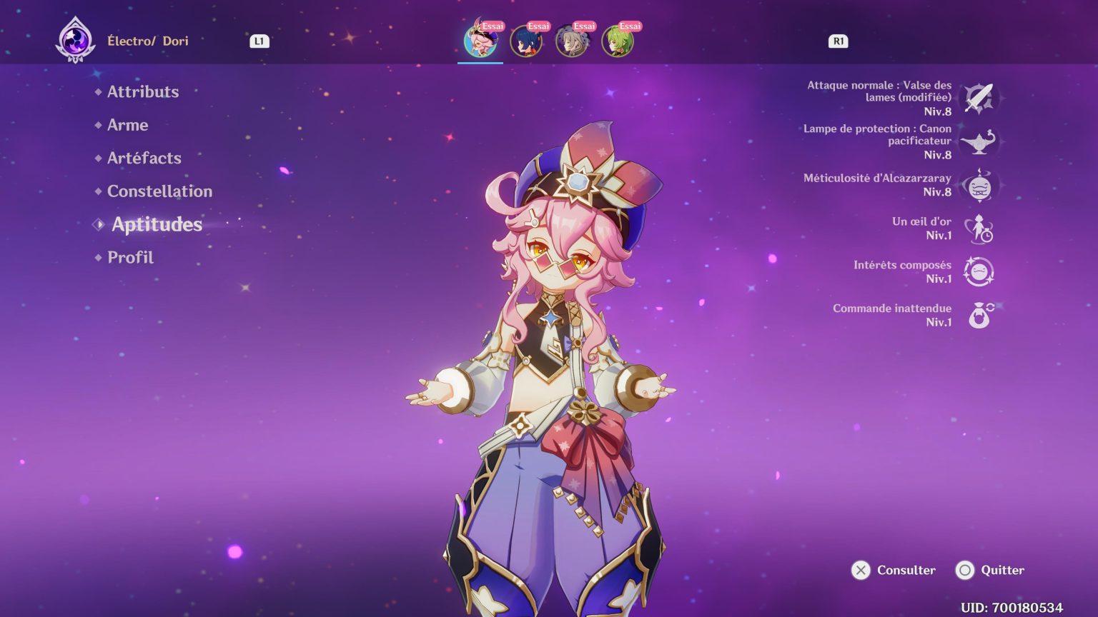 Dori : Set, build, capacités, stats | Guide Genshin Impact