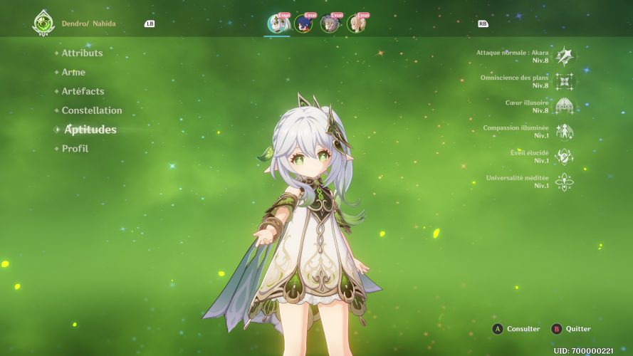 Nahida : Set, build, capacités, stats | Guide Genshin Impact