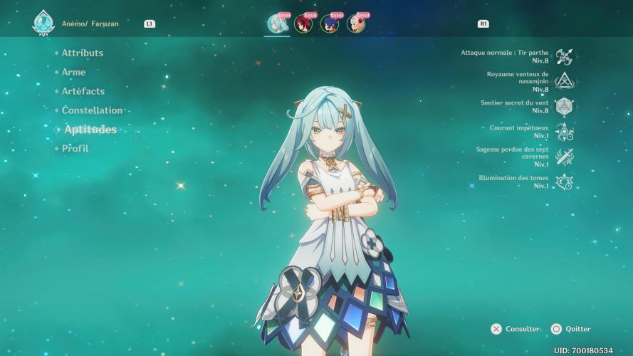 Faruzan : Set, build, capacités, stats | Guide Genshin Impact