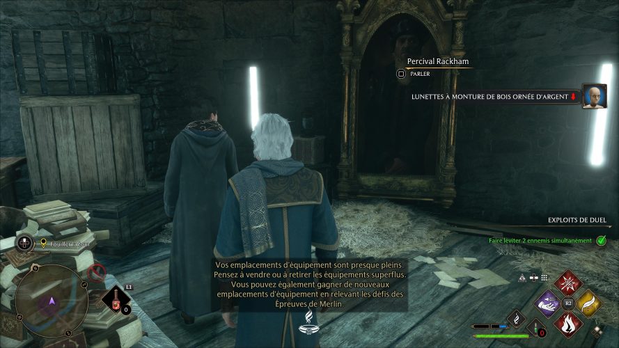 L'Epreuve de Percival Rackham | Soluce Hogwarts Legacy