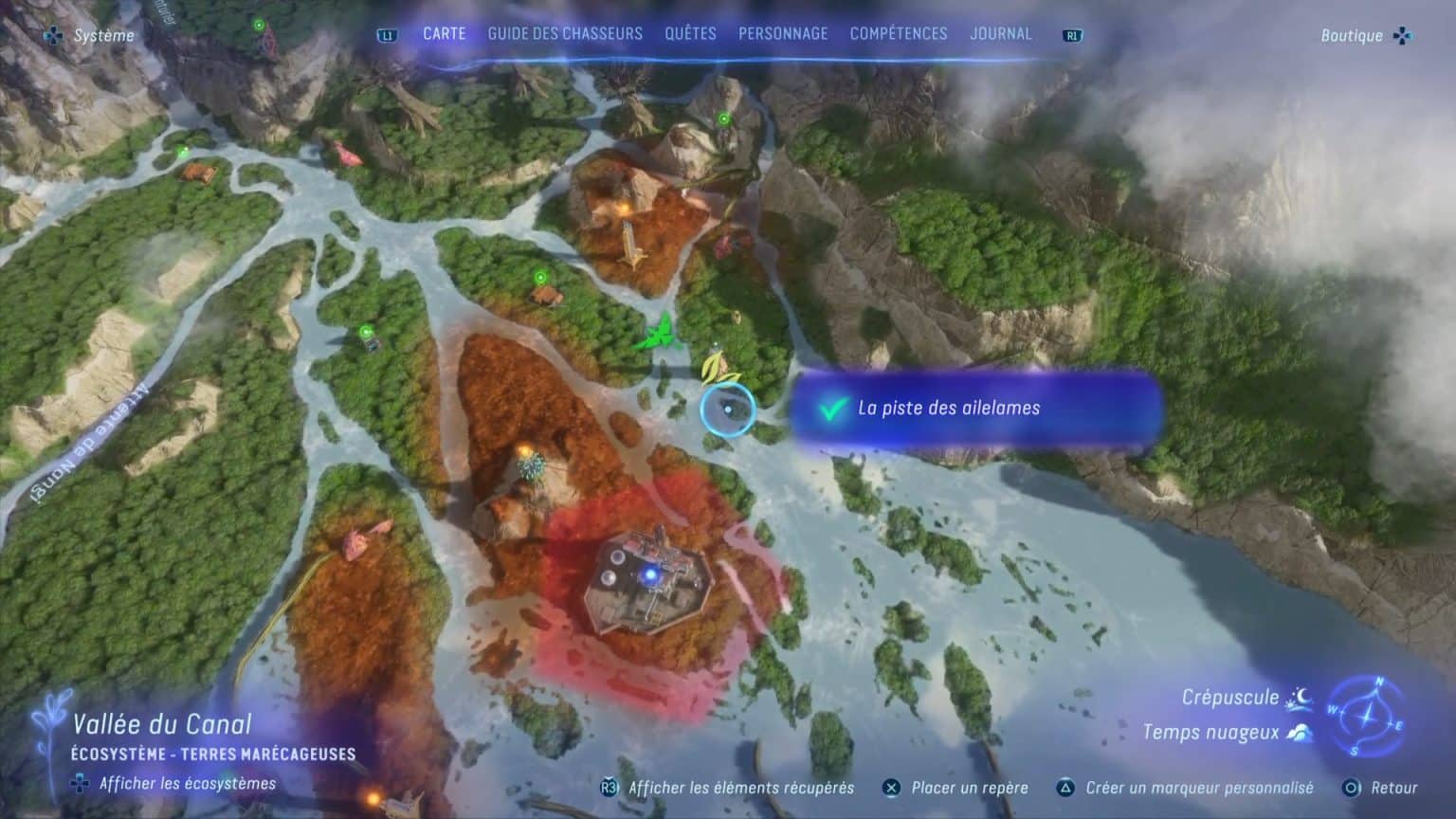 Localisation des 11 Phalènes ailelames | Guide Avatar Frontiers of Pandora