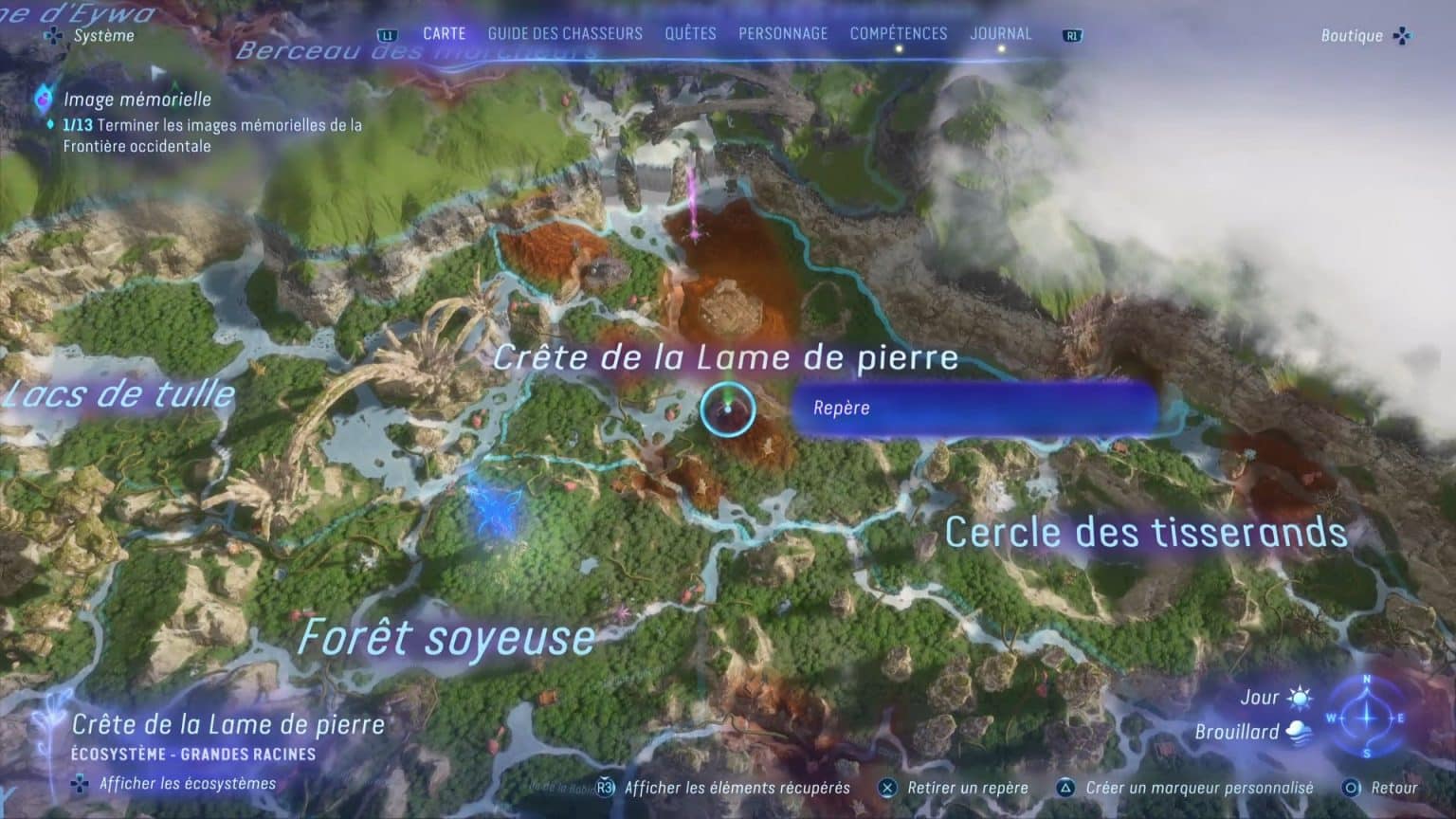 Localisation des images mémorielles | Avatar Frontiers of Pandora