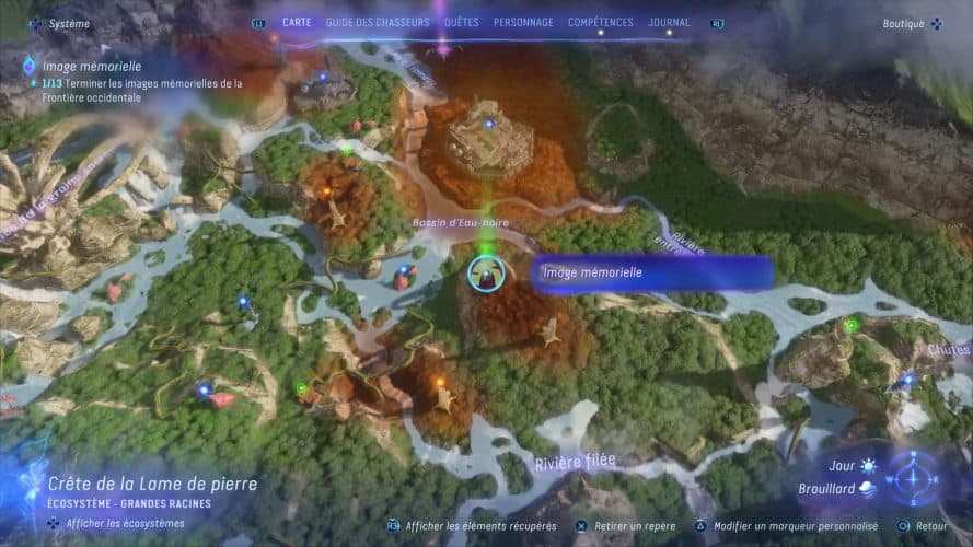 Localisation des images mémorielles | Avatar Frontiers of Pandora