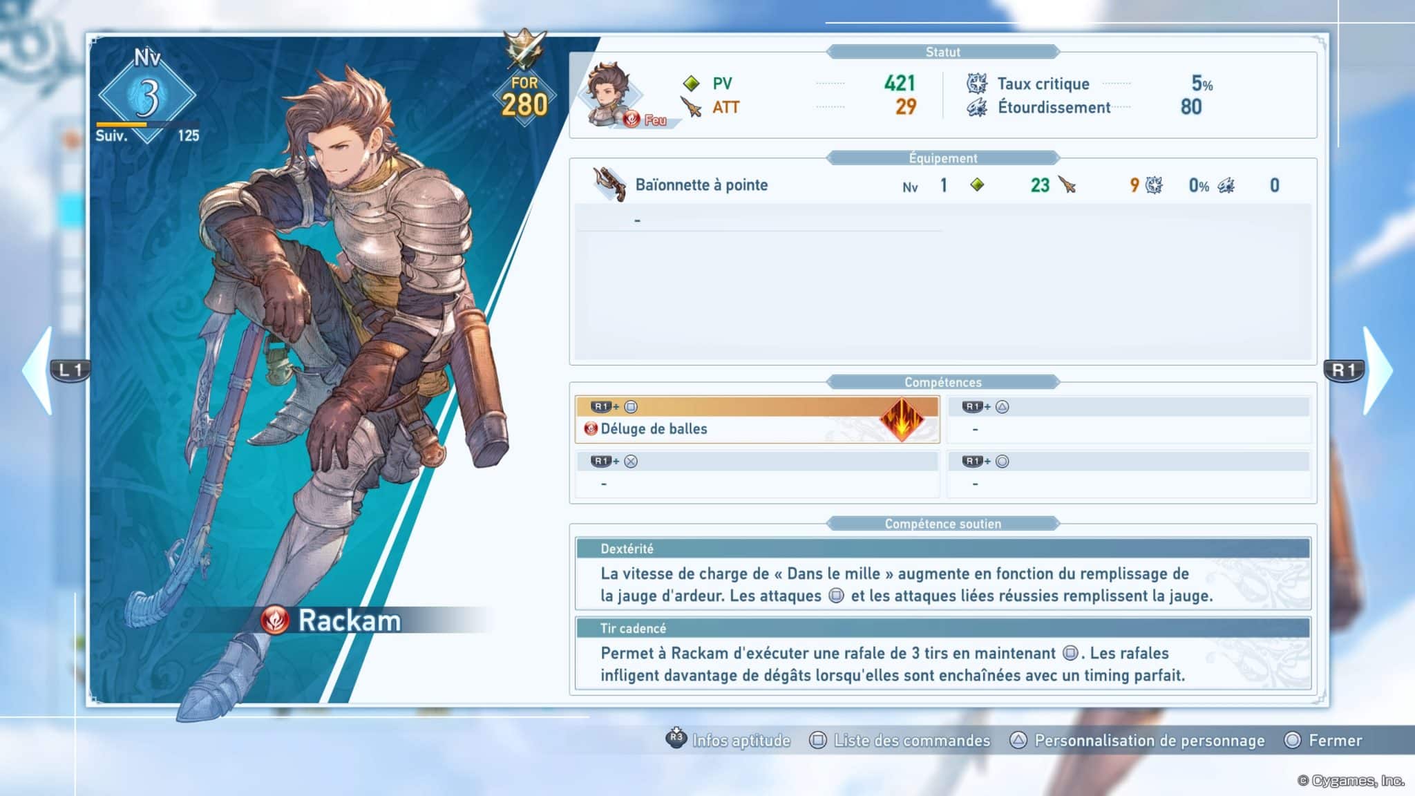 Rackam : Set, build, armes | Guide Granblue Fantasy Relink