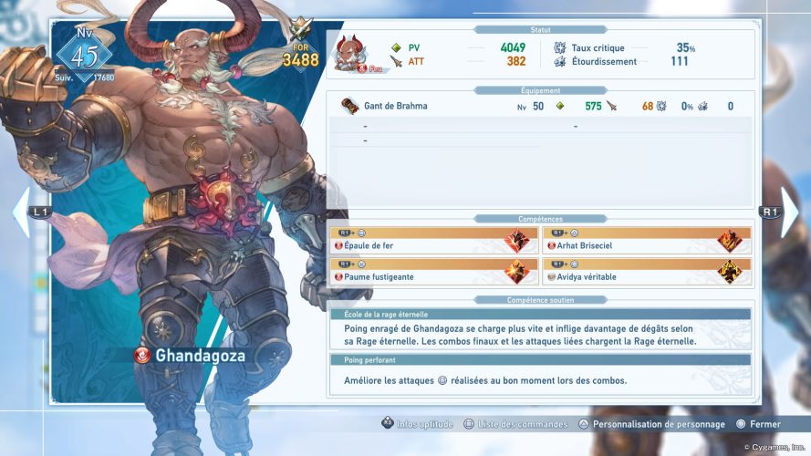 Ghandagoza : Set, build, armes | Guide Granblue Fantasy Relink
