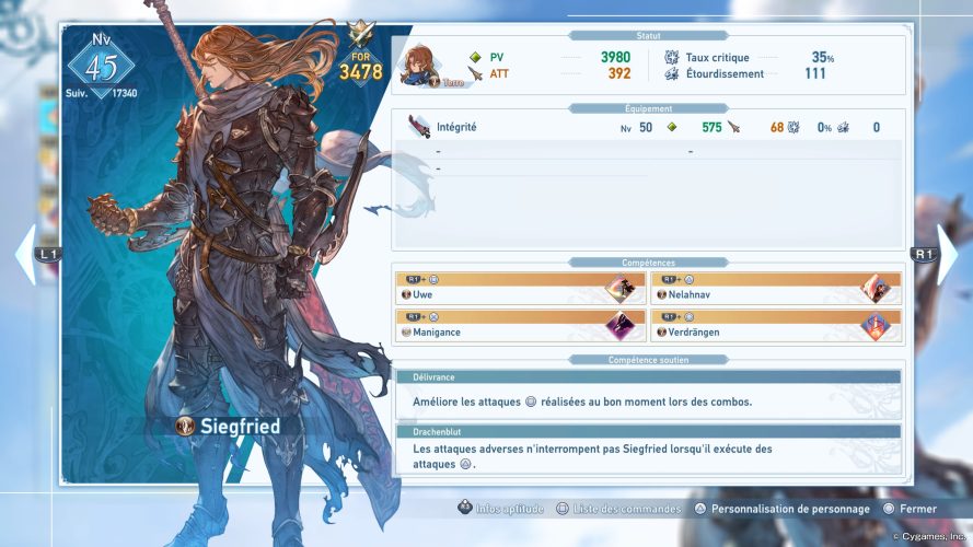 Siegfried : Set, build, armes | Guide Granblue Fantasy Relink Siegfried : Set, build, armes | Guide Granblue Fantasy Relink