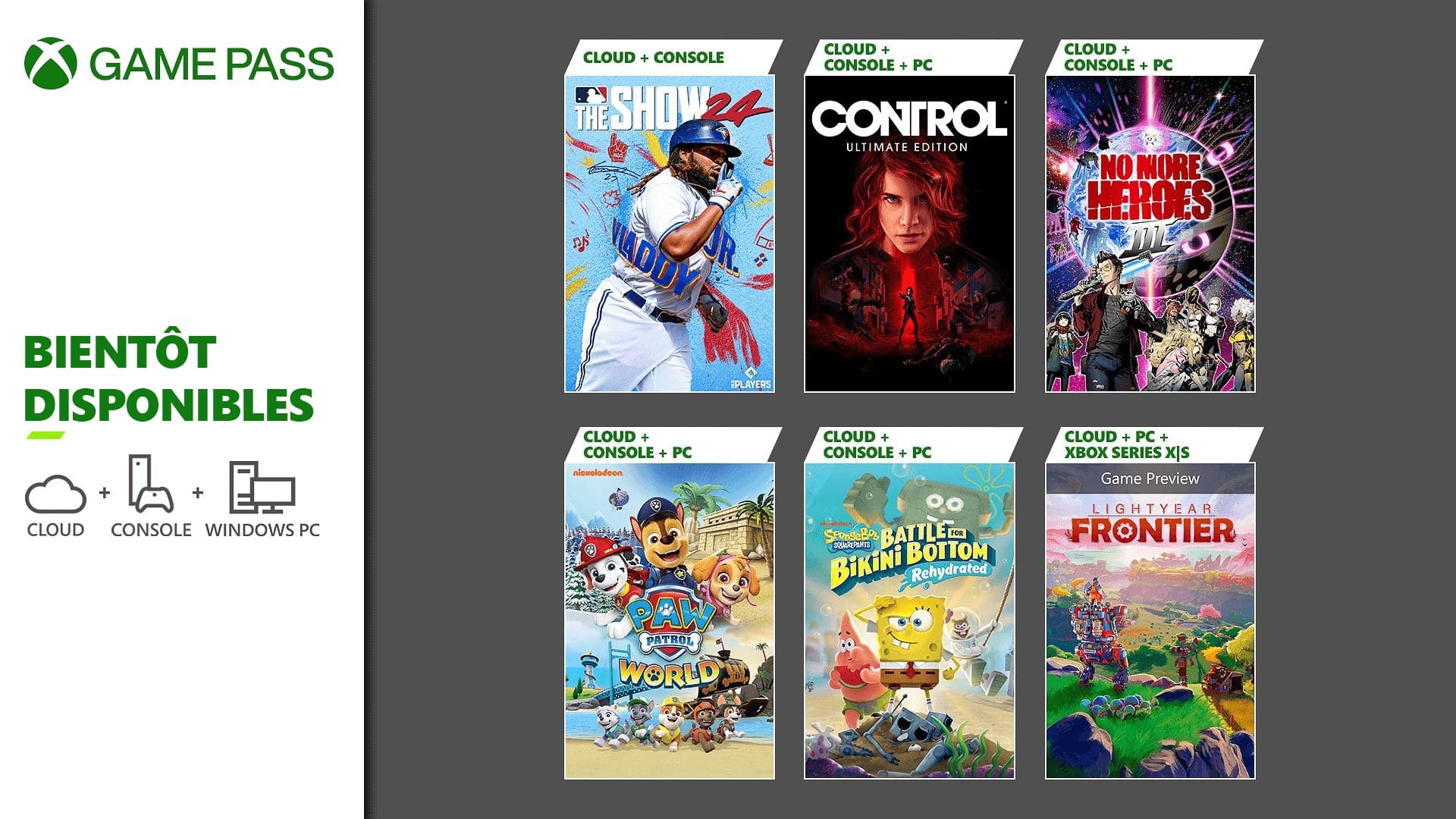 Xbox Game Pass : Les jeux de début mars avec Control, No More Heroes ...