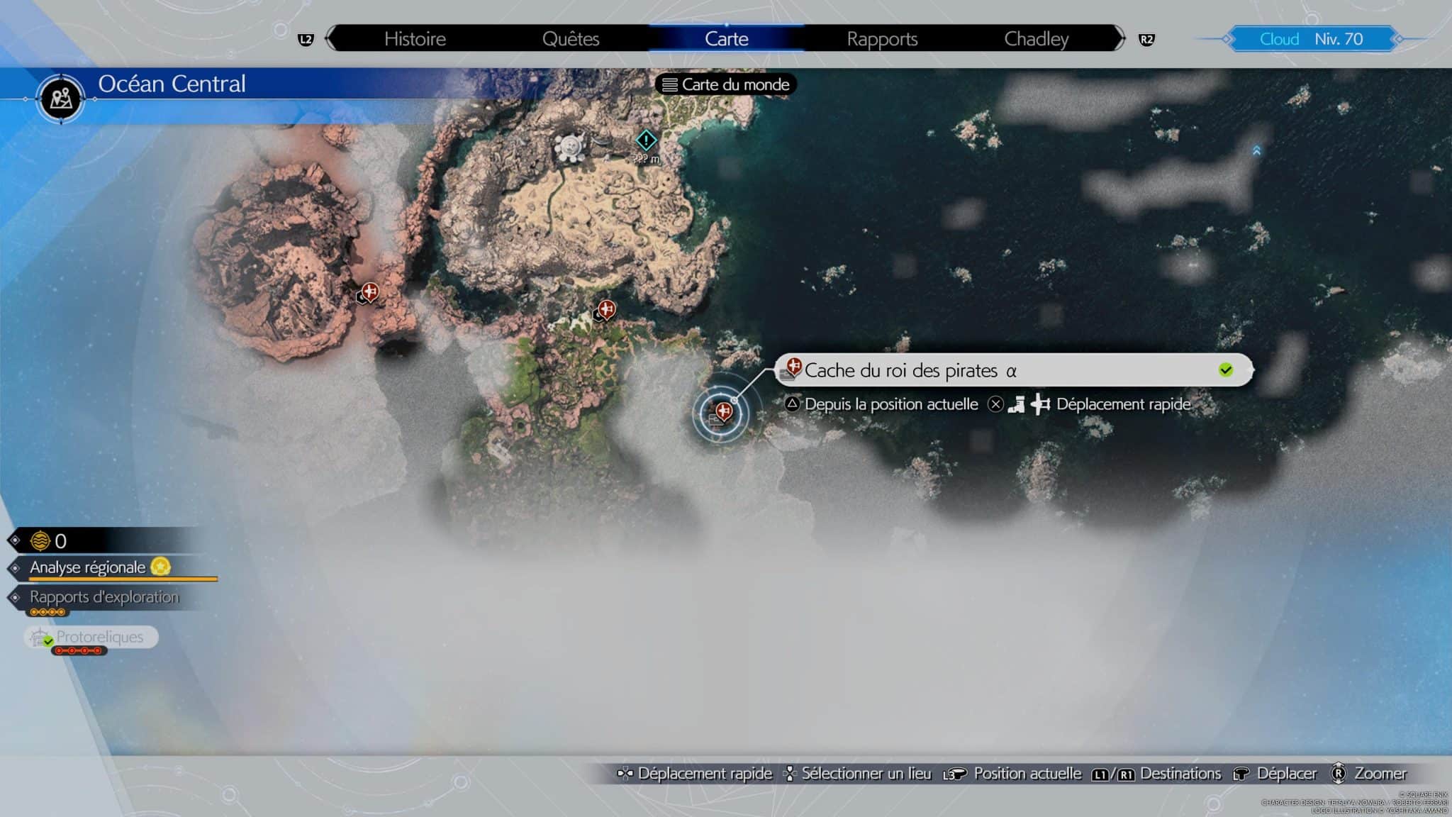 Toutes les caches aux trésors pirates | Guide Final Fantasy VII Rebirth