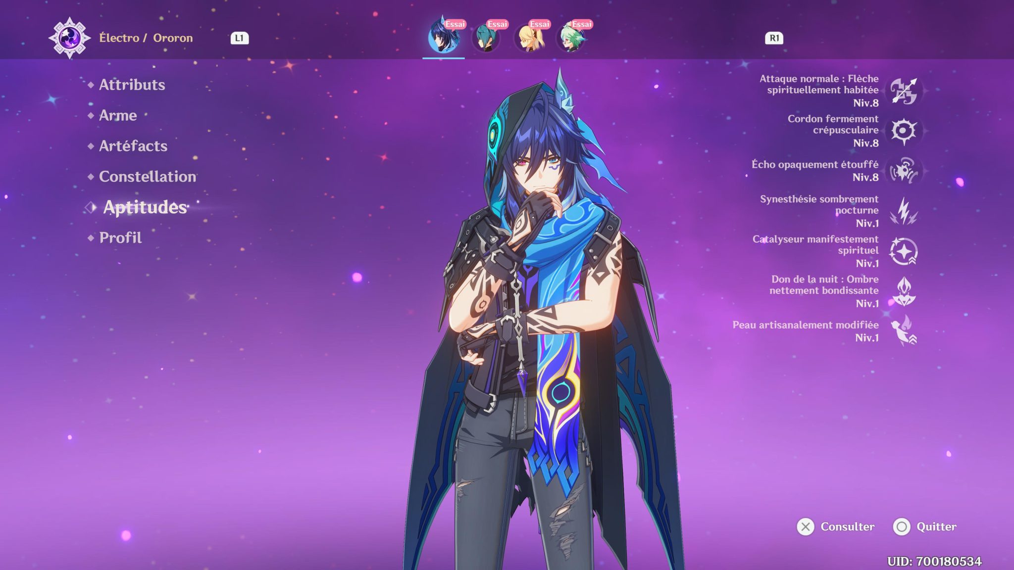Ororon : Set, build, capacités, stats | Guide Genshin Impact