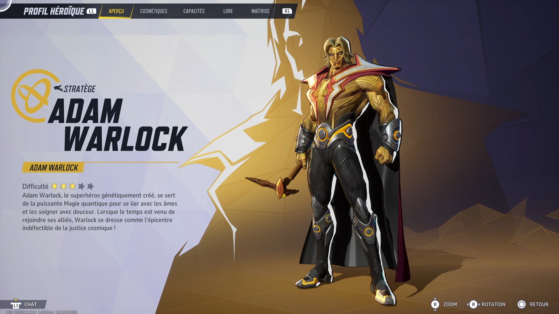 Adam Warlock : Capacités, stats, costumes | Guide Marvel Rivals