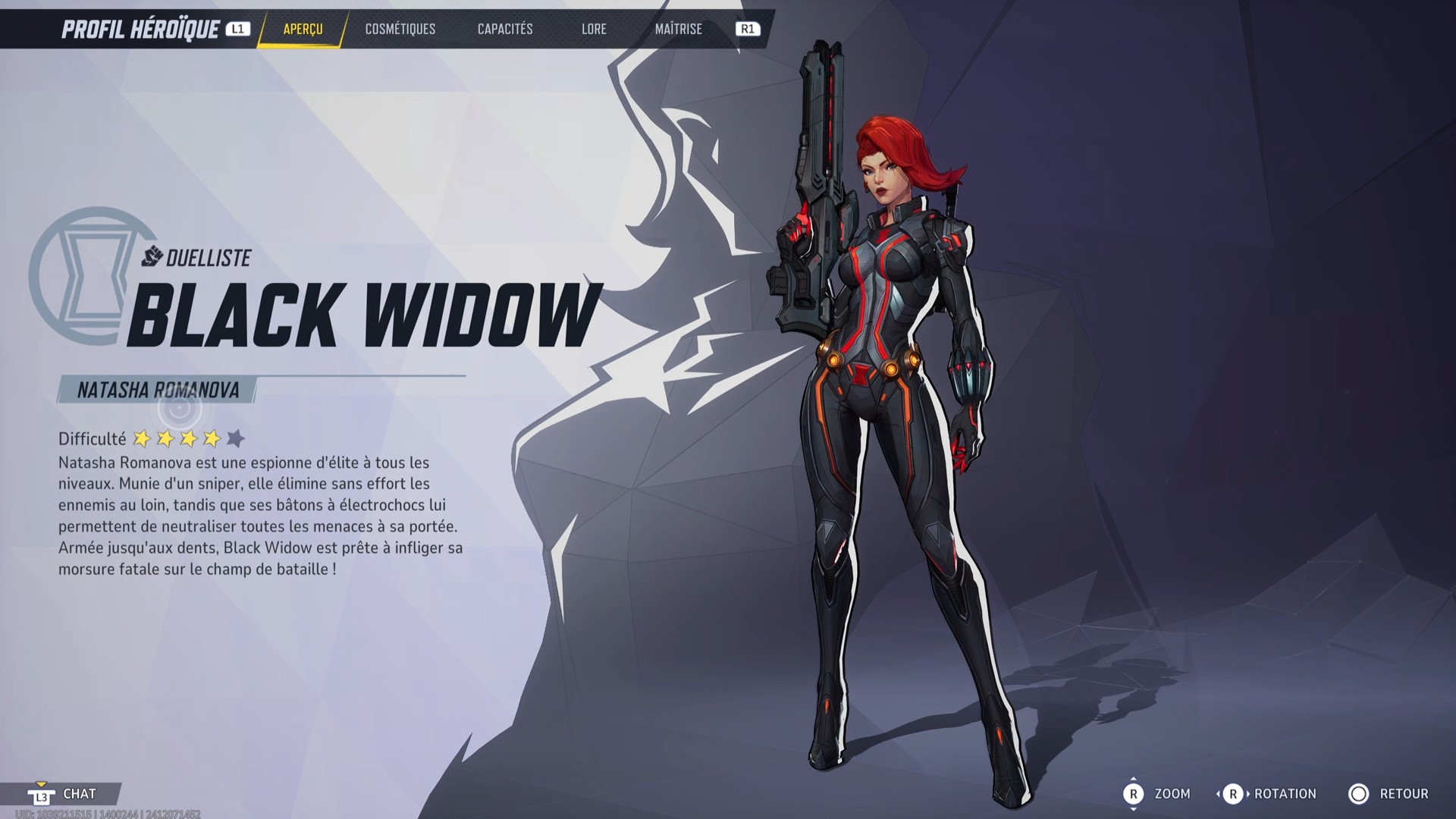 Black Widow : Capacités, stats, costumes | Guide Marvel Rivals