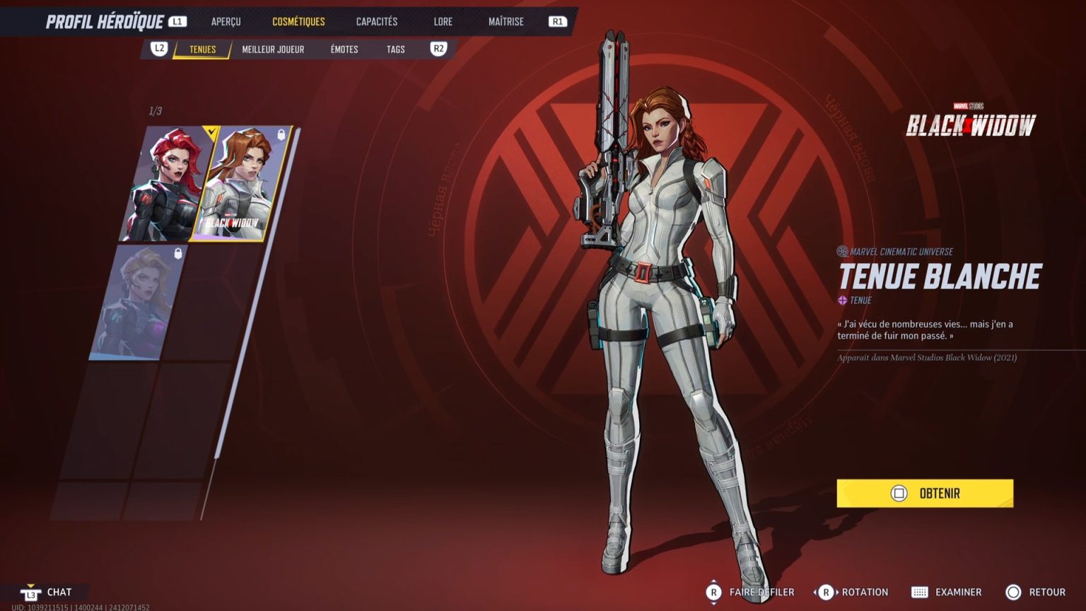 Black Widow : Capacités, stats, costumes | Guide Marvel Rivals