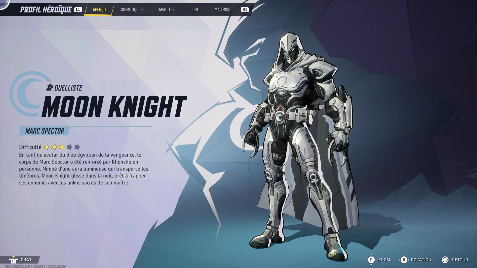 Moon Knight : Capacités, stats, costumes | Guide Marvel Rivals