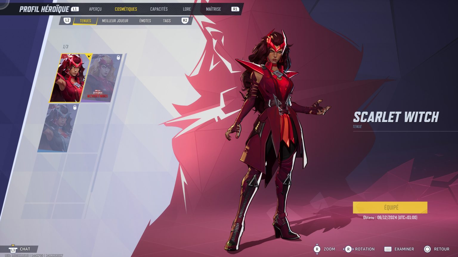 Scarlet Witch : Capacités, stats, costumes | Guide Marvel Rivals