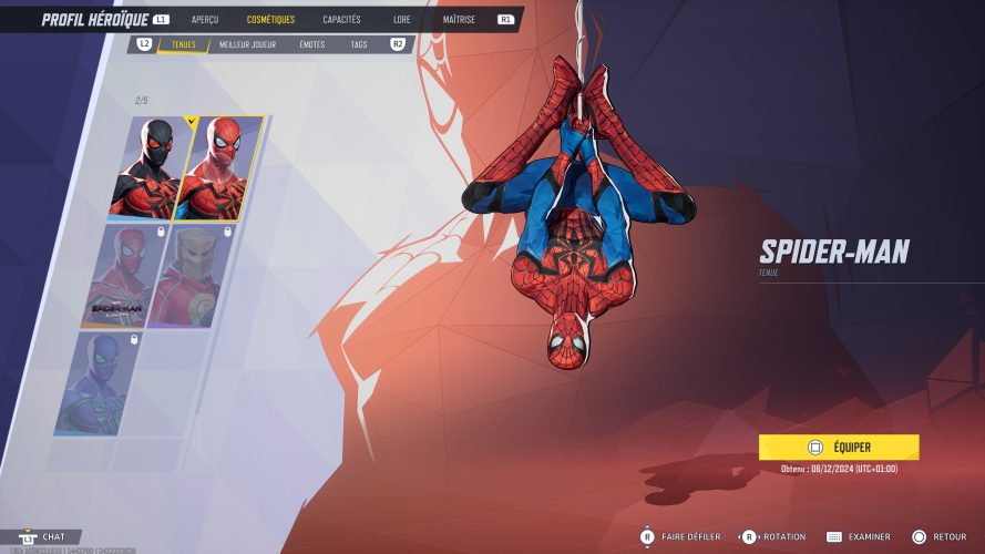 Spider-Man : Capacités, stats, costumes | Guide Marvel Rivals