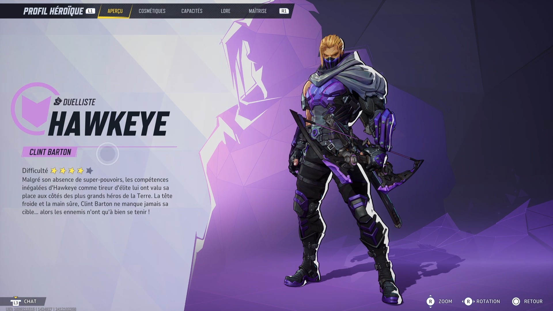 Hawkeye : Capacités, stats, costumes | Guide Marvel Rivals