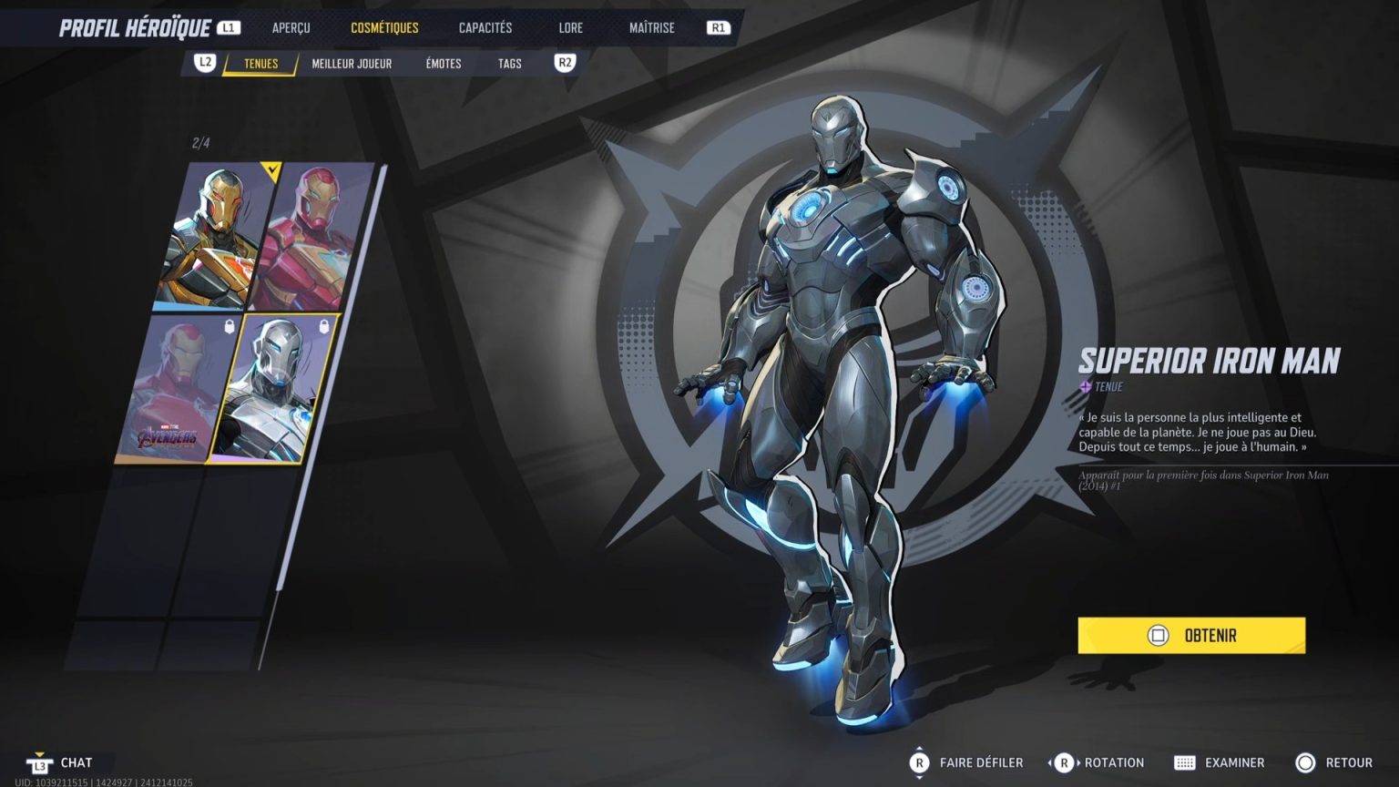 Iron Man : Capacités, stats, costumes | Guide Marvel Rivals