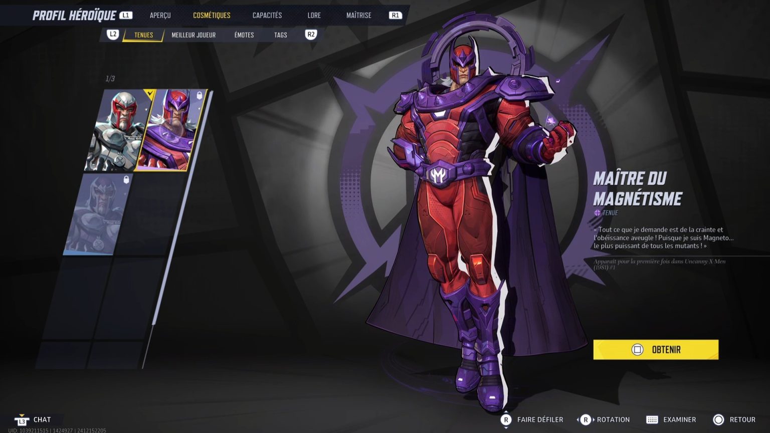 Magnéto : Capacités, stats, costumes | Guide Marvel Rivals