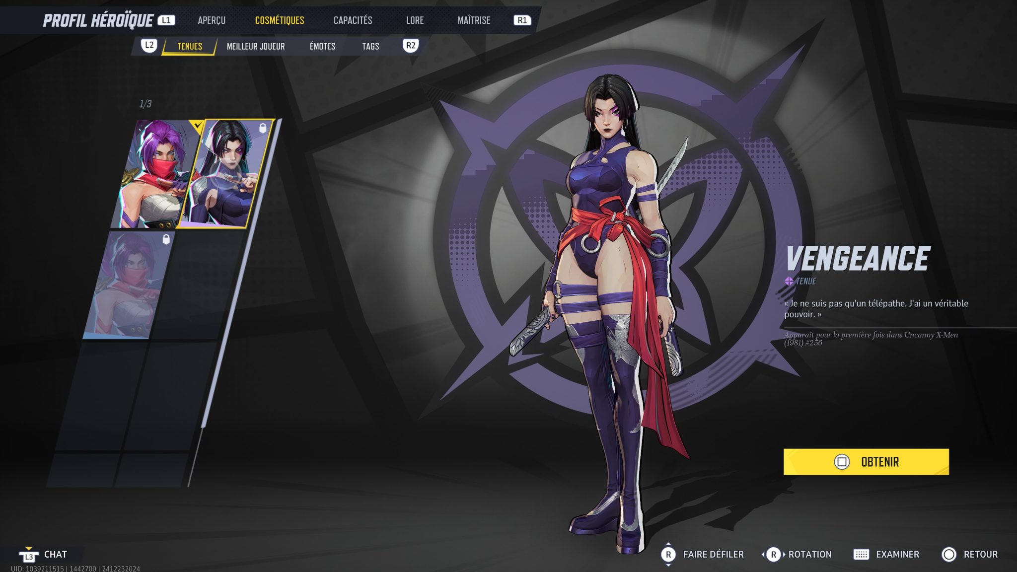 Psylocke : Capacités, stats, costumes | Guide Marvel Rivals