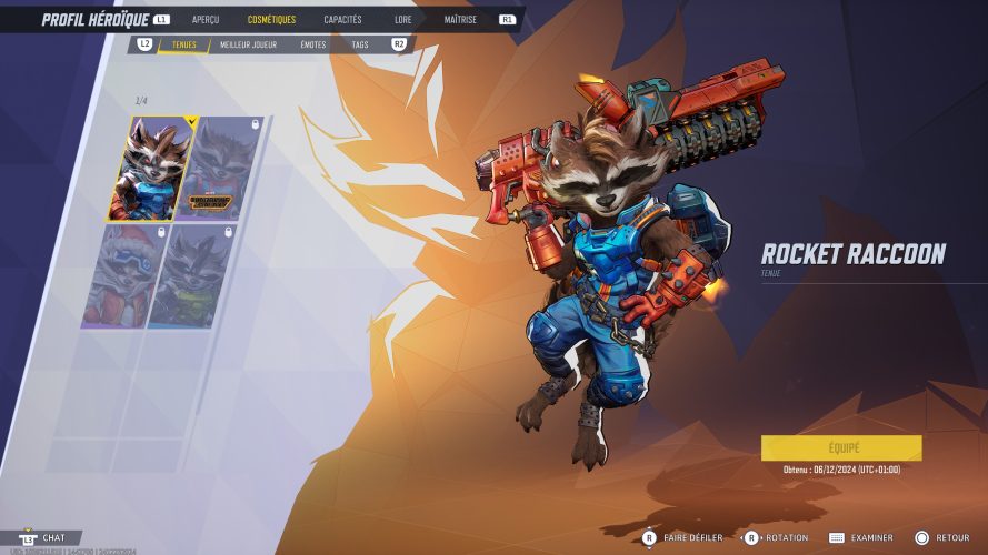 Rocket Raccoon : Capacités, stats, costumes | Guide Marvel Rivals