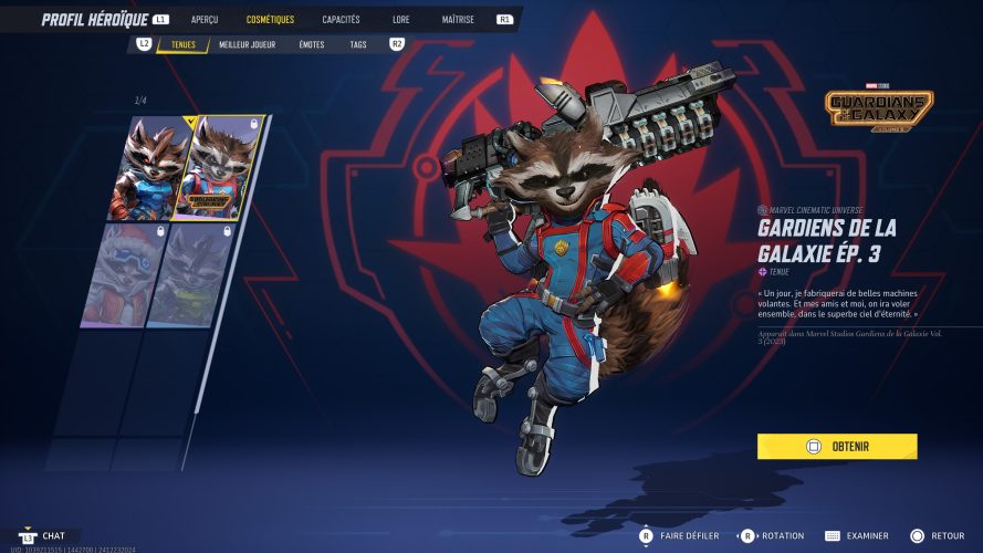 Rocket Raccoon : Capacités, stats, costumes | Guide Marvel Rivals