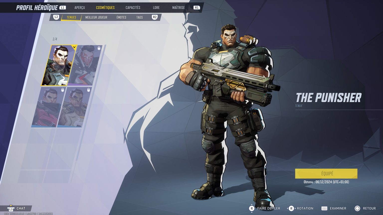 The Punisher : Capacités, stats, costumes | Guide Marvel Rivals