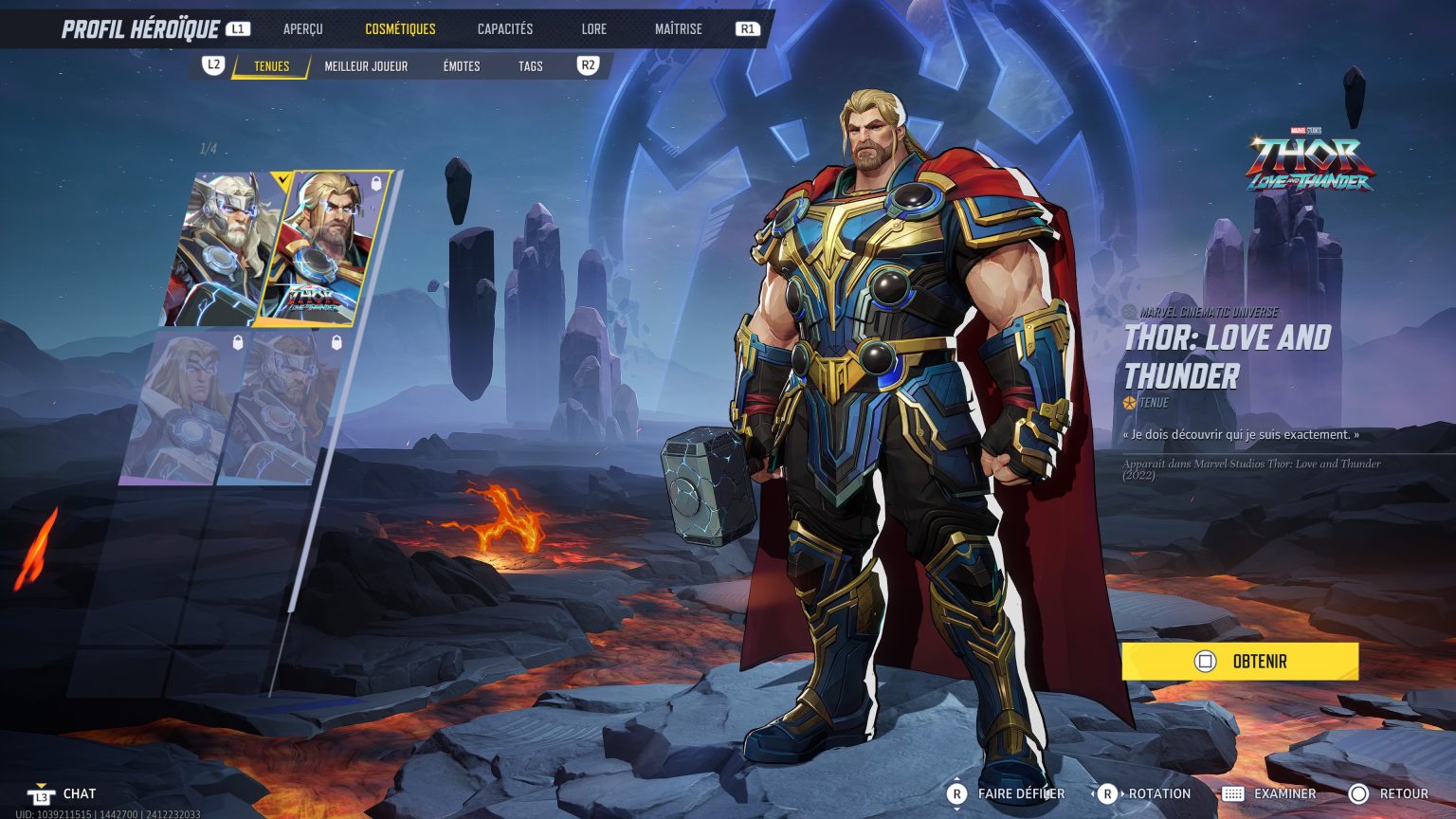 Thor : Capacités, stats, costumes | Guide Marvel Rivals