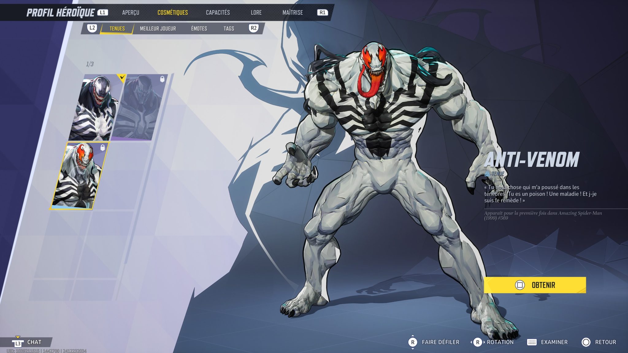 Venom : Capacités, stats, costumes | Guide Marvel Rivals