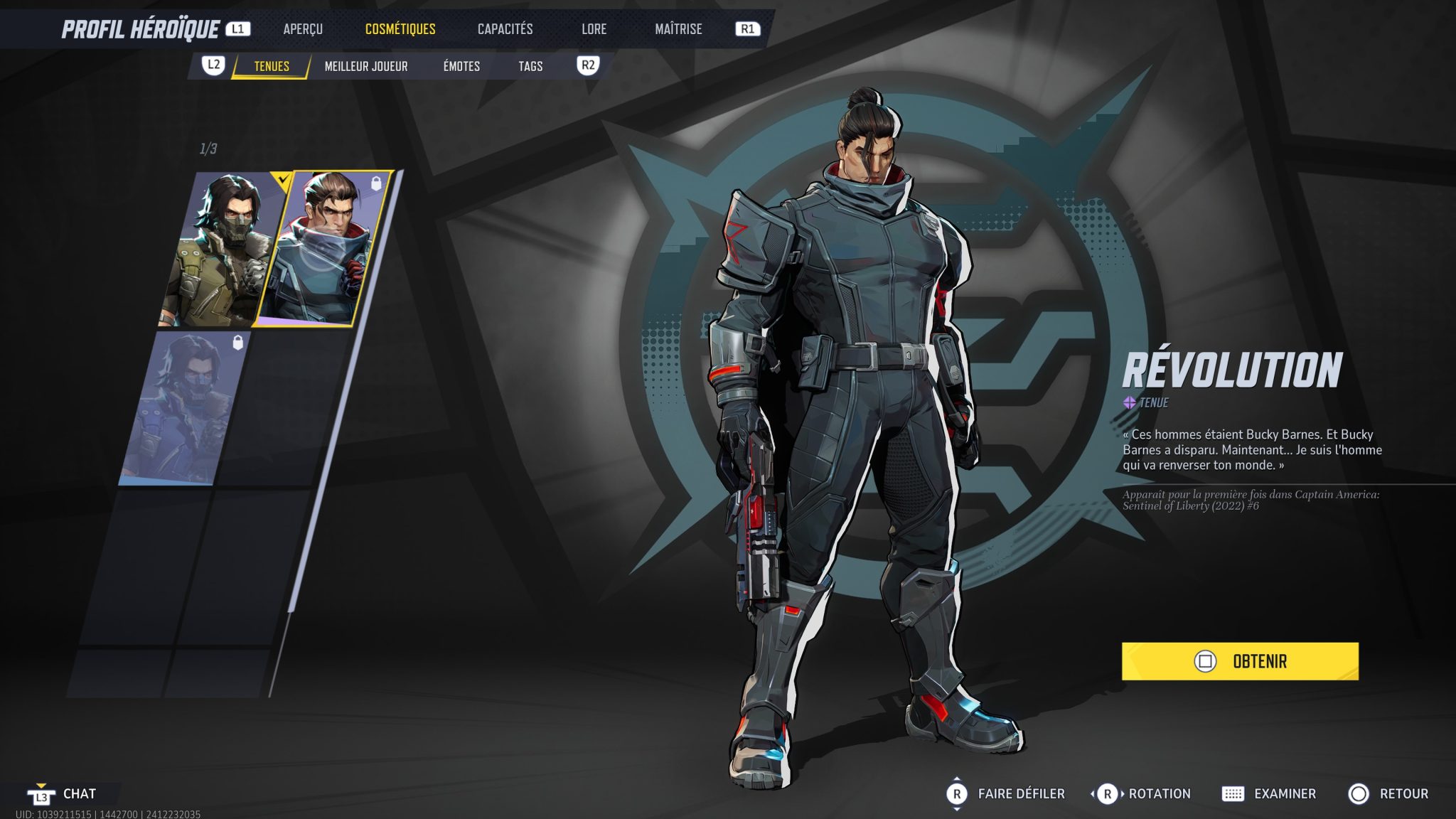 Winter Soldier : Capacités, stats, costumes | Guide Marvel Rivals