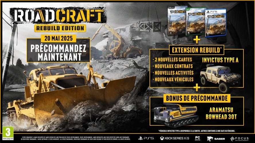 RoadCraft sortira sa pelleteuse le 20 mai prochain, la simulation d ...