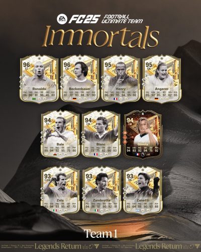 EA Sports FC 25 : Première équipe Immortals