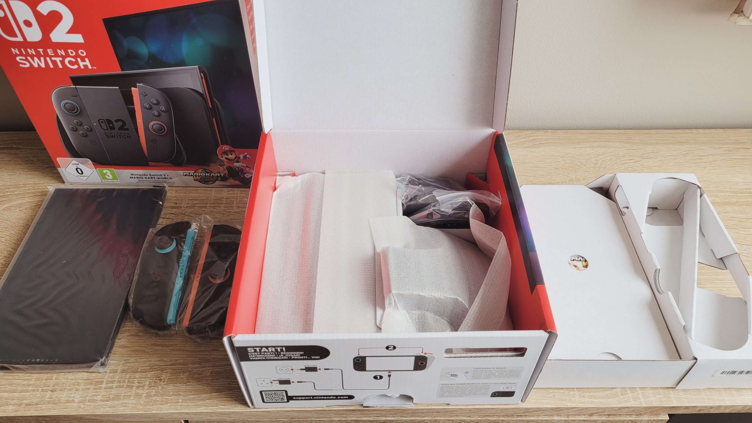 Unboxing Nintendo Switch 2 : Déballage de la console avec nos photos maison