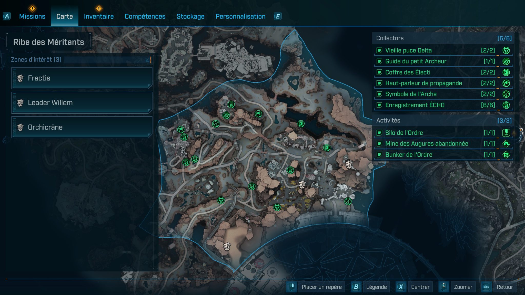 Tous les Collectors de la Ribe des Méritants | Guide Borderlands 4