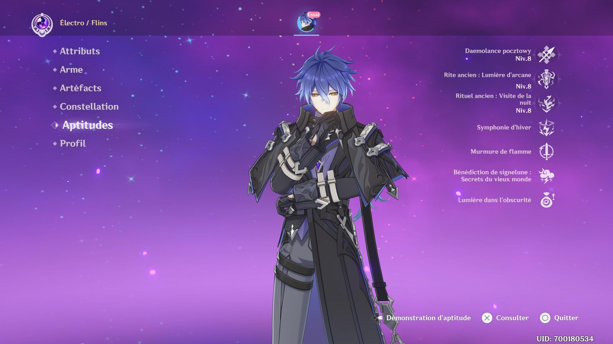 Flins : Set, build, capacités, stats | Guide Genshin Impact