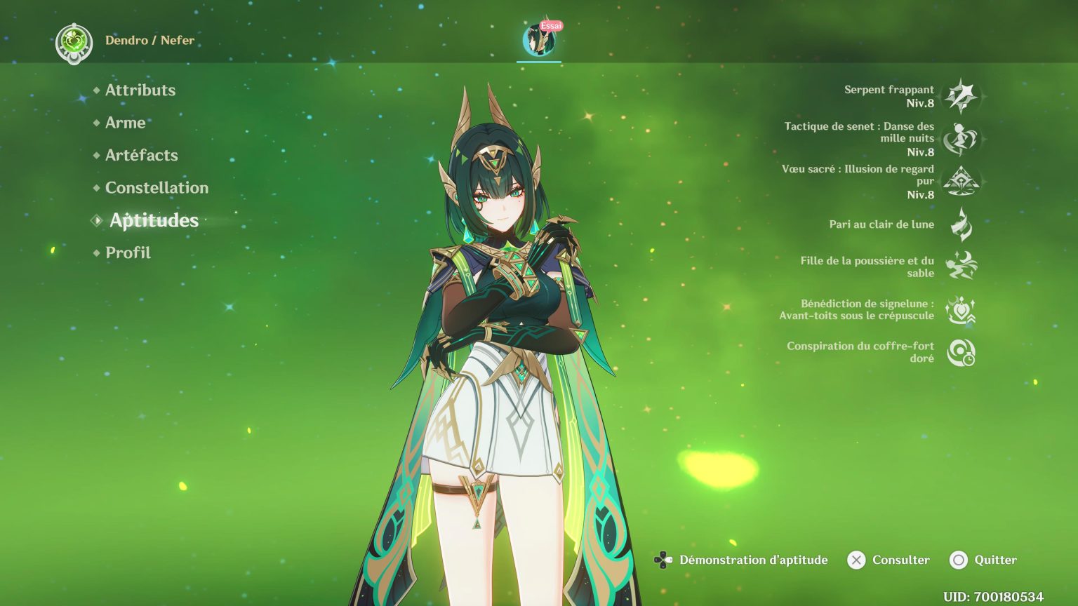 Nefer : Set, build, capacités, stats | Guide Genshin Impact