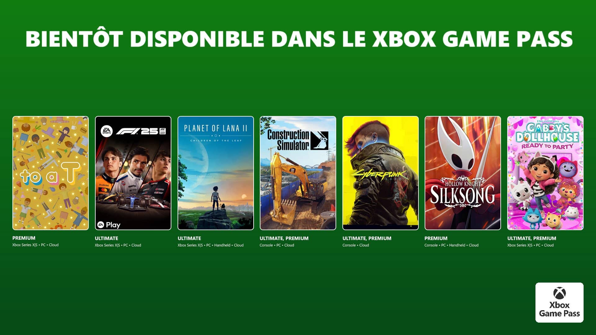 Xbox Game Pass : Cyberpunk 2077, F1 25, Planet of Lana 2... Voici les ...